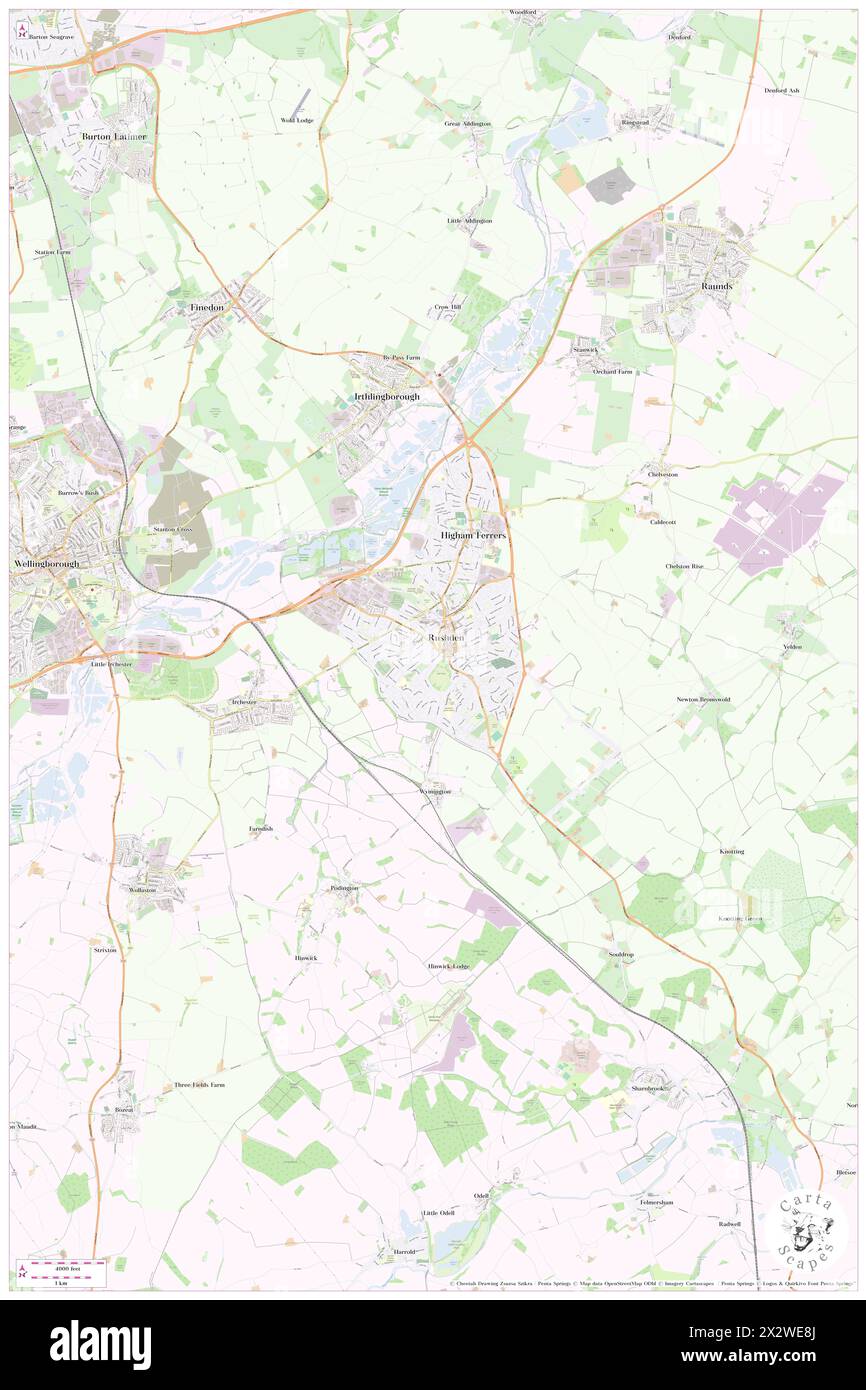 Rushden, Northamptonshire, GB, United Kingdom, England, N 52 17' 21 ...