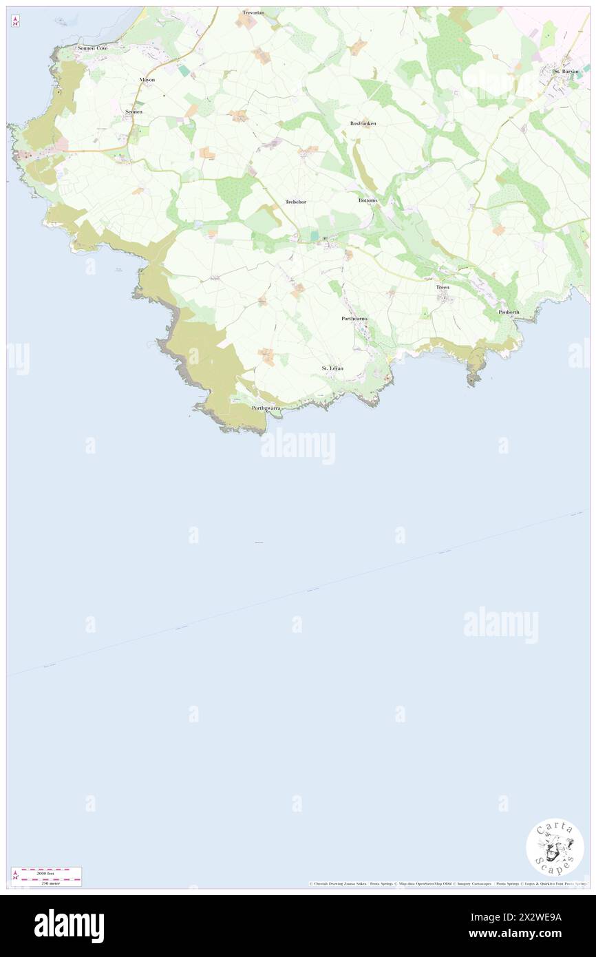 Runnel Stone, GB, United Kingdom, England, N 50 1' 59'', S 5 40' 0 ...