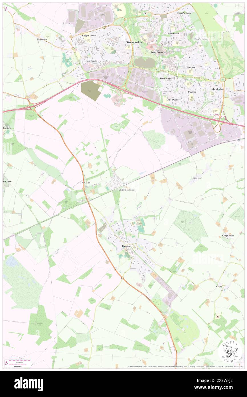 Rainford map hi-res stock photography and images - Alamy