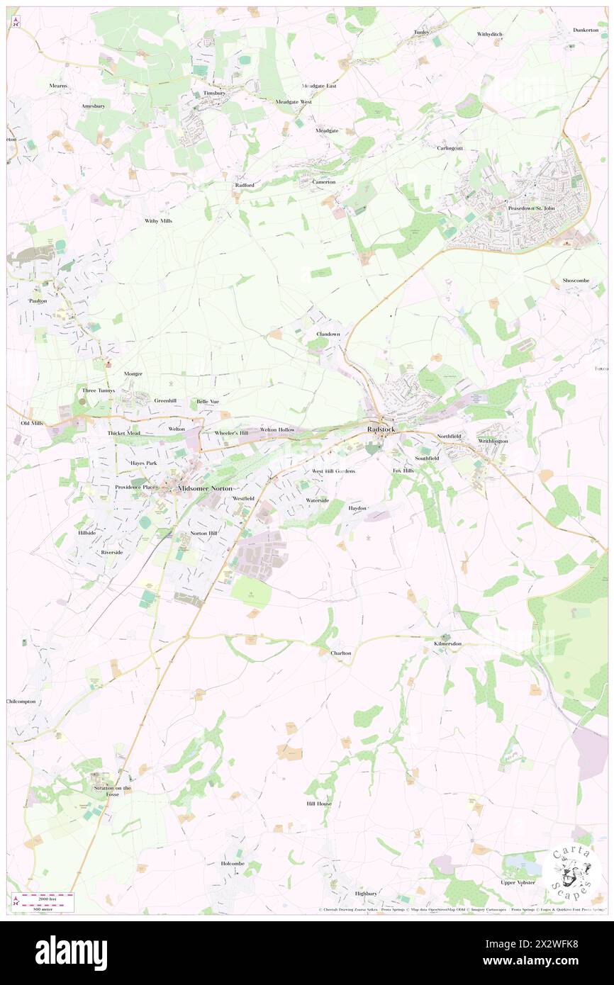 Radstock map hi-res stock photography and images - Alamy