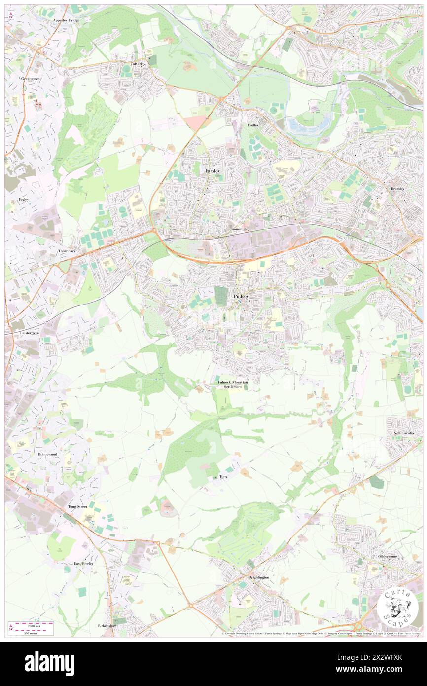 Map of pudsey hi-res stock photography and images - Alamy