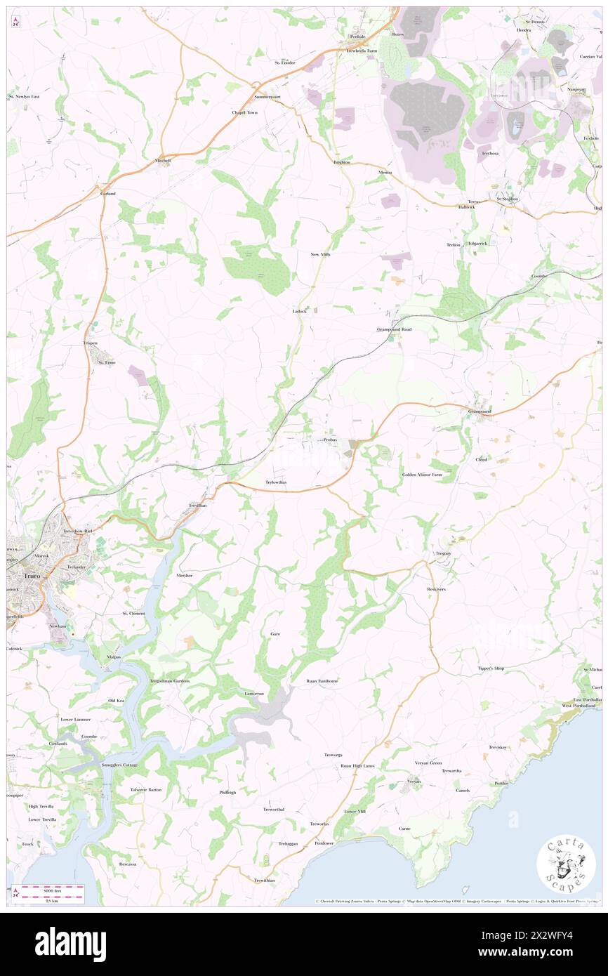 Probus, Cornwall, GB, United Kingdom, England, N 50 17' 33'', S 4 57 ...