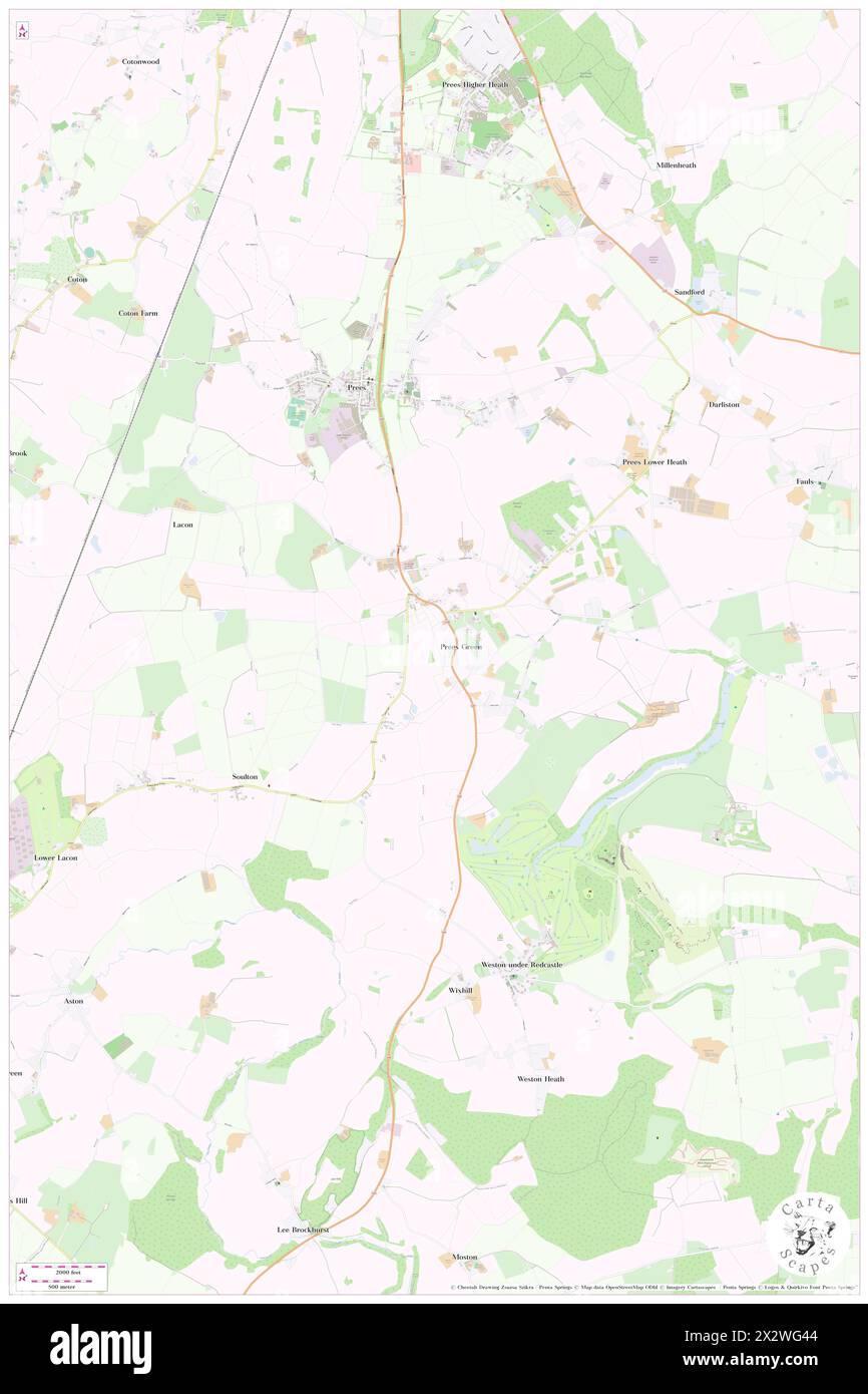 Prees green, Shropshire, GB, United Kingdom, England, N 52 52' 41'', S ...