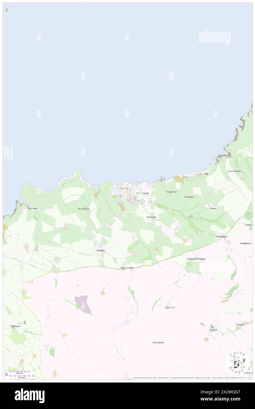 Map of port isaac hi-res stock photography and images - Alamy