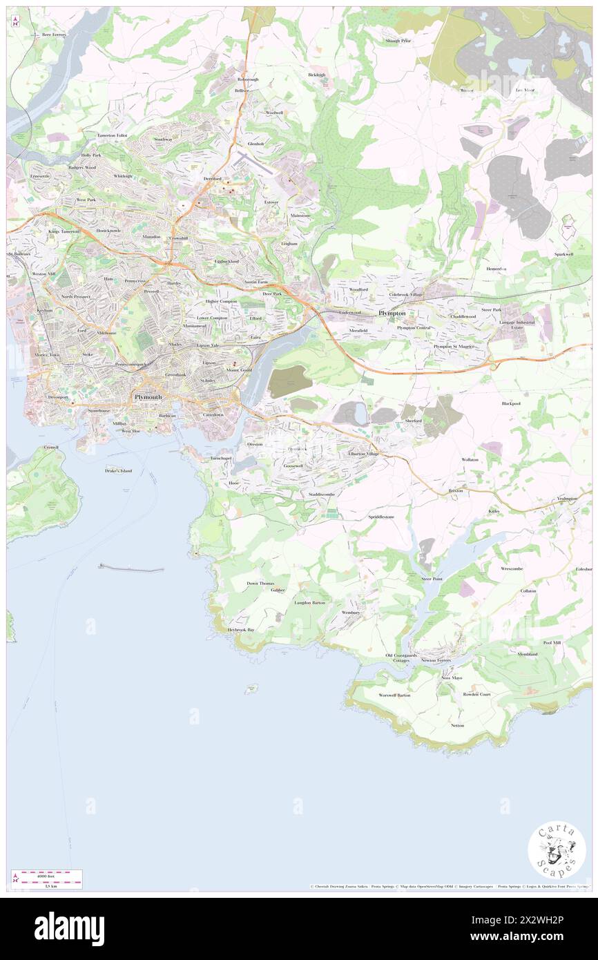 Plymstock map hi-res stock photography and images - Alamy