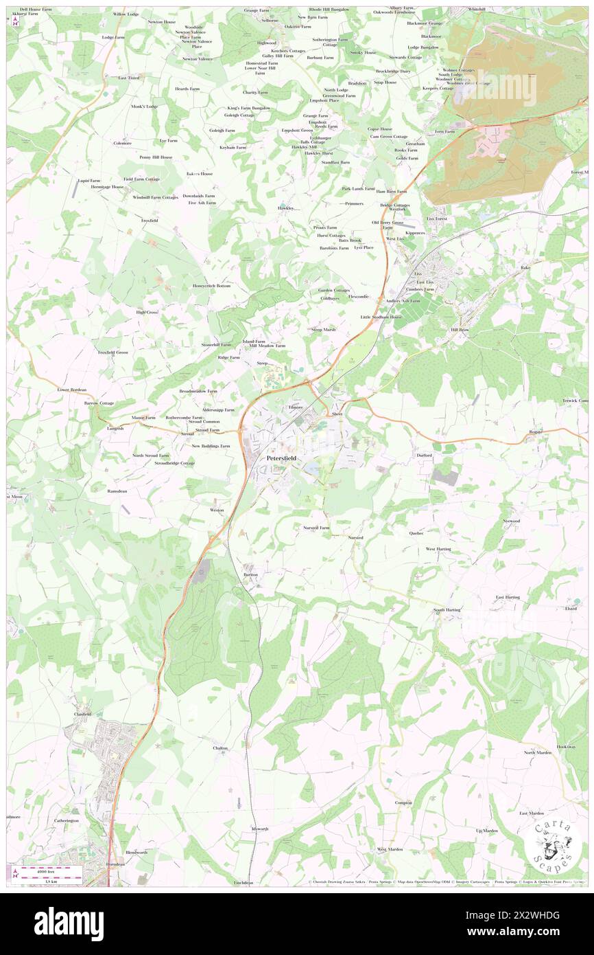 Map of petersfield hi-res stock photography and images - Alamy