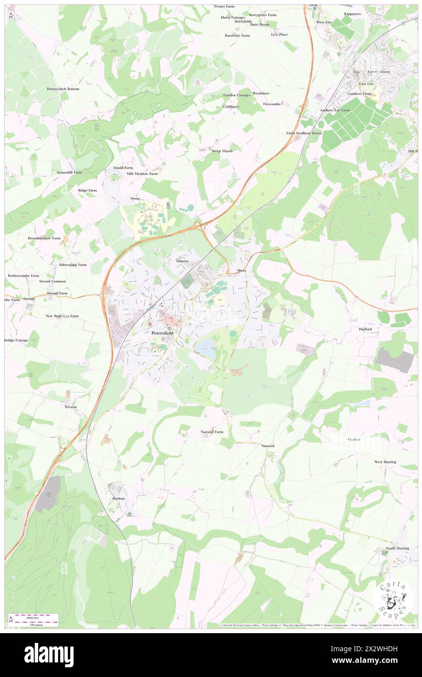 Map of petersfield hi-res stock photography and images - Alamy