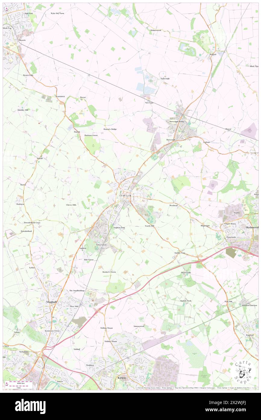 Ormskirk, Lancashire, GB, United Kingdom, England, N 53 34' 0'', S 2 52 ...