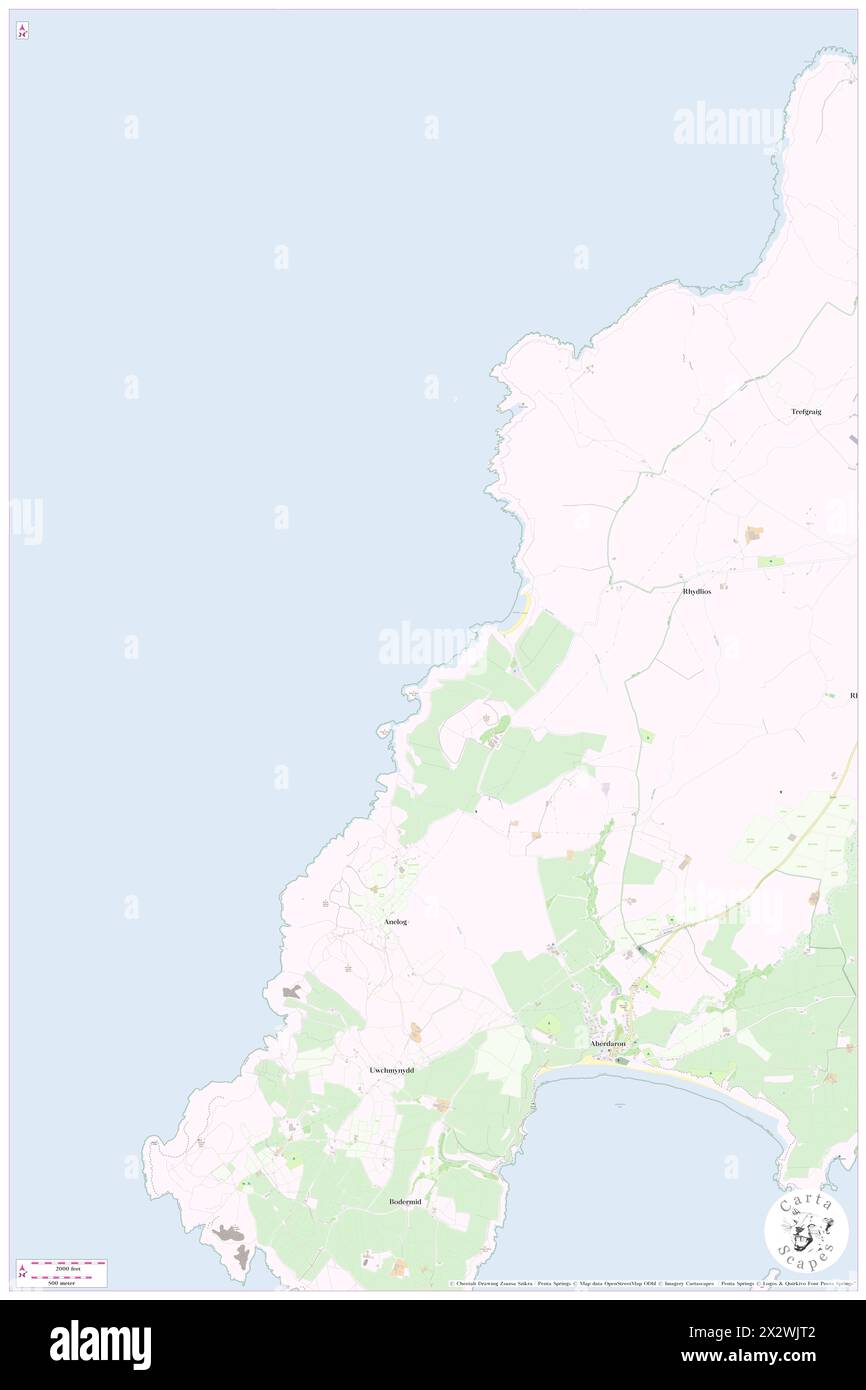 Porth Oer, GB, United Kingdom, Wales, N 52 49' 59'', S 4 43' 59'', map ...