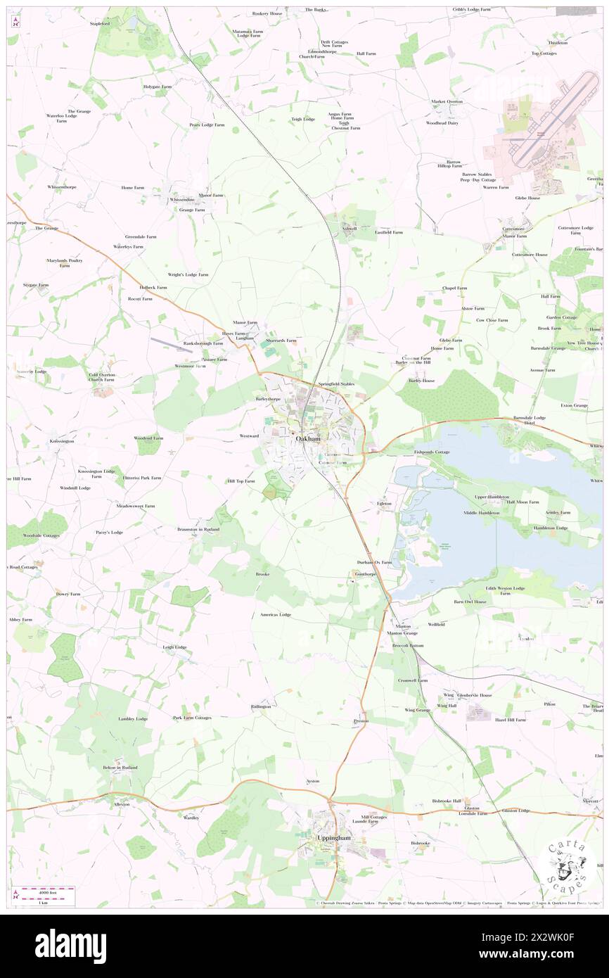 Map of oakham hi-res stock photography and images - Alamy