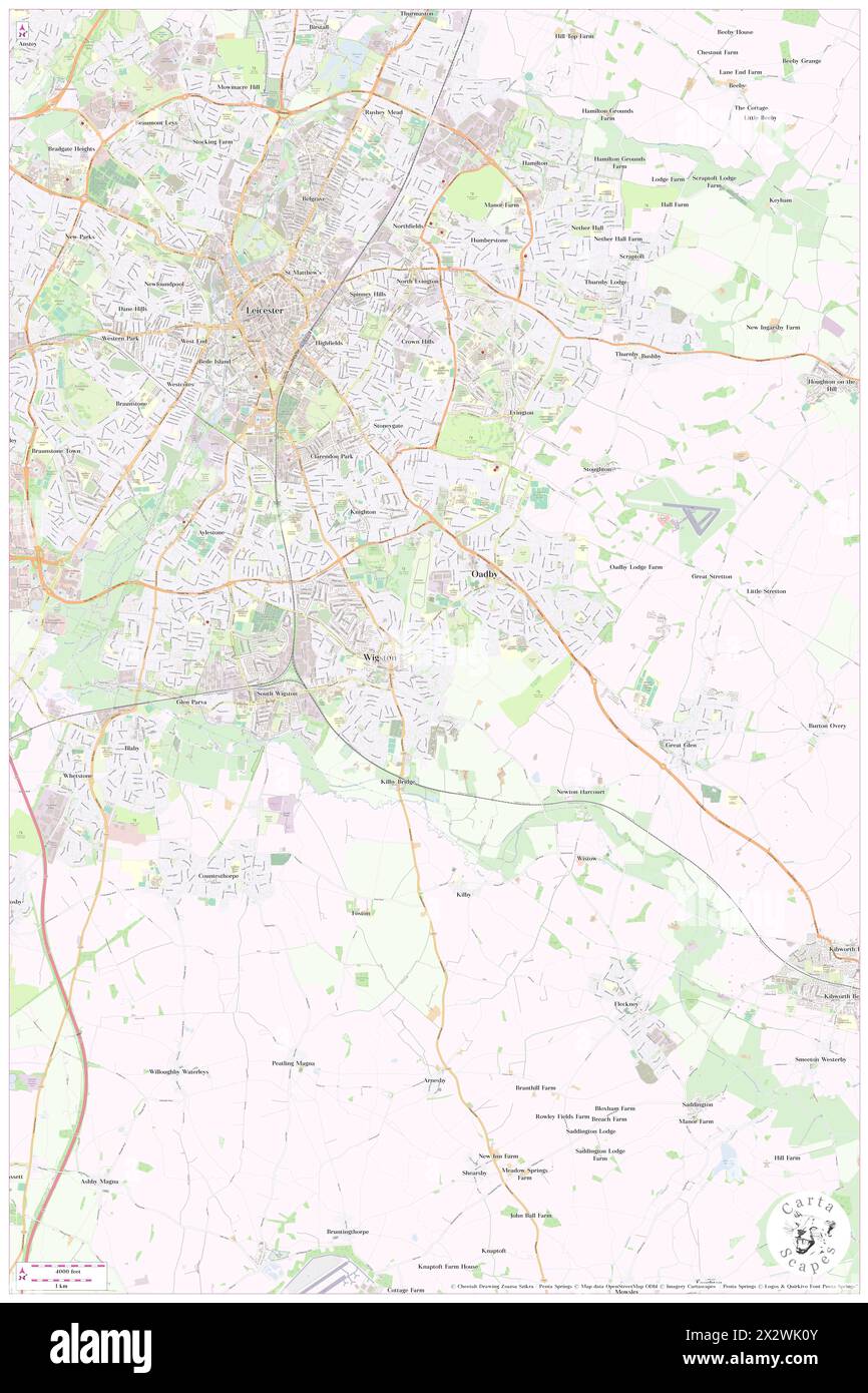 Wigston map hi-res stock photography and images - Alamy