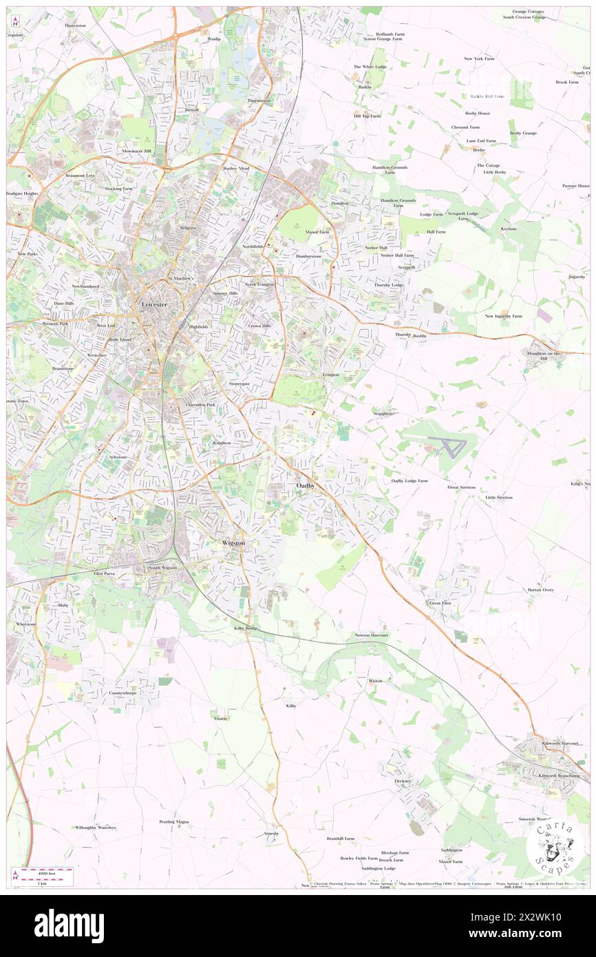 Oadby, Leicestershire, GB, United Kingdom, England, N 52 36' 22'', S 1 ...