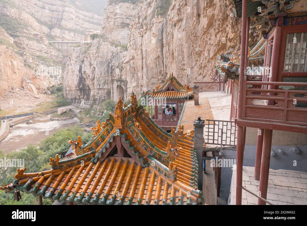 7.10.2021. DATONG, CHINA: Heng Shan Mountain with Hanging Temple ...