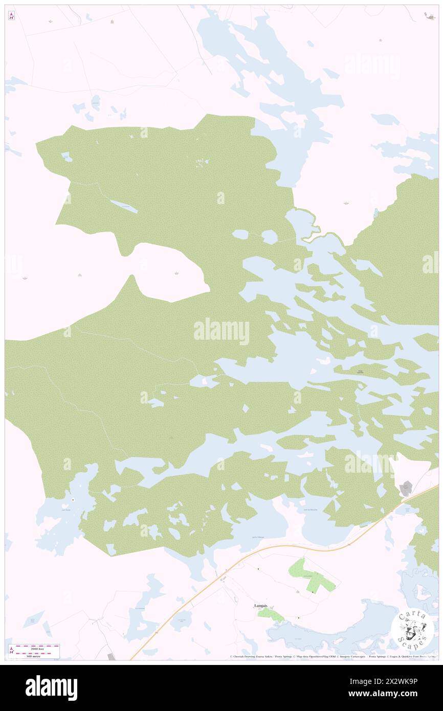 North uist scotland map hi-res stock photography and images - Alamy