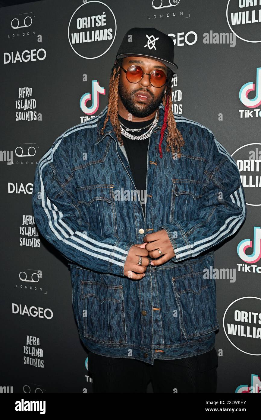 London, UK. 23rd Apr, 2024. Oritsé Williams attends Oritsé Williams ...