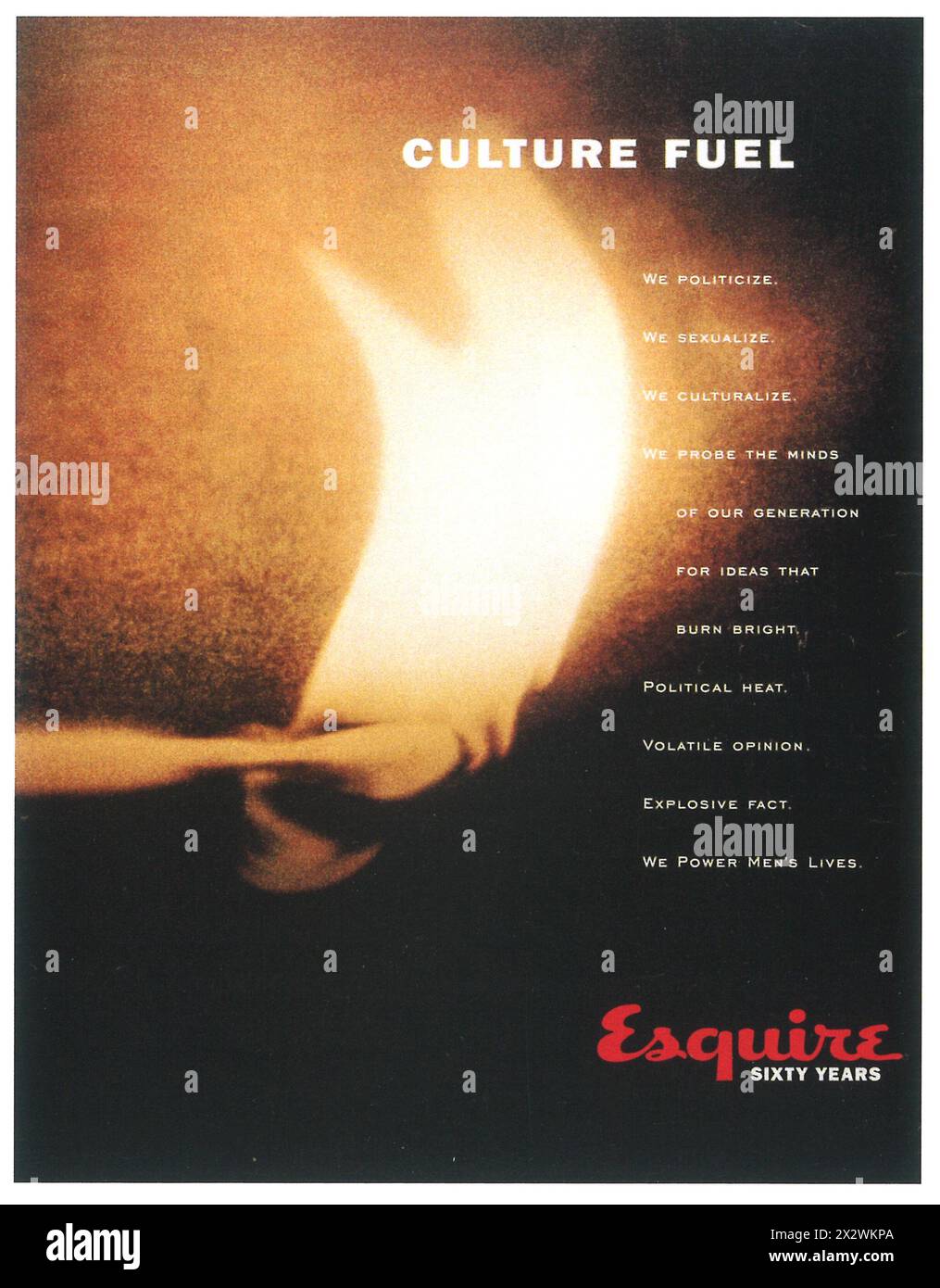 1993 Esquire magazine poster ad - Sixty years Stock Photo - Alamy