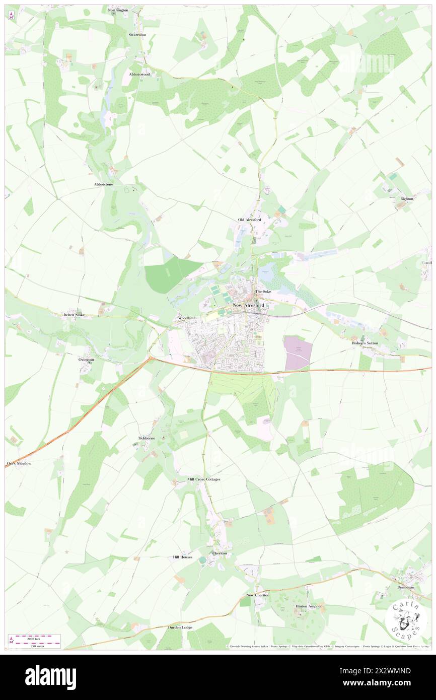 Alresford map hi-res stock photography and images - Alamy