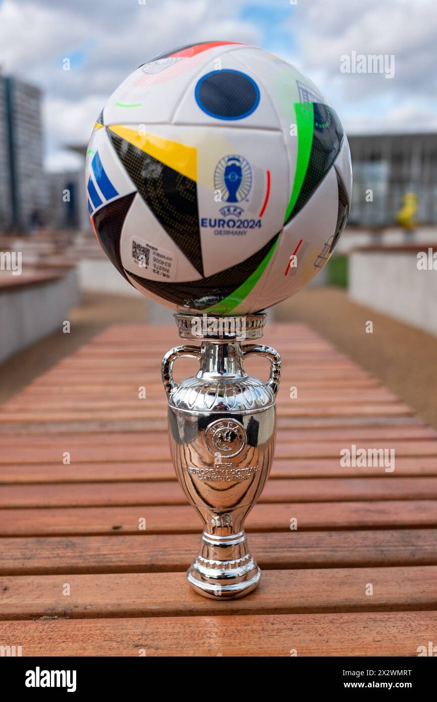 Uefa euro 2024 trophy berlin stadium hi-res stock photography and ...