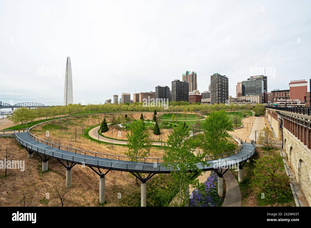 Saint Louis, Missouri - April 9. 2024 - View of Gateway Arch National ...