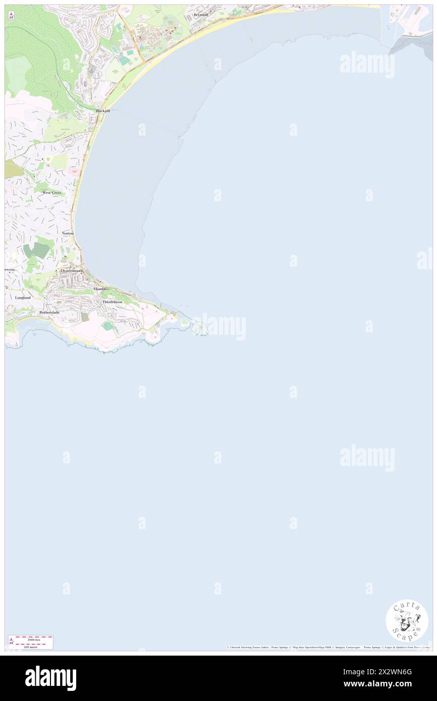 Map of mumbles Cut Out Stock Images & Pictures - Alamy