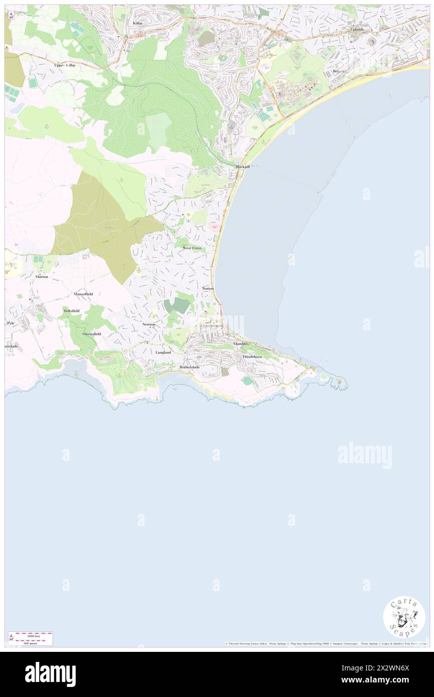 Map of mumbles hi-res stock photography and images - Alamy