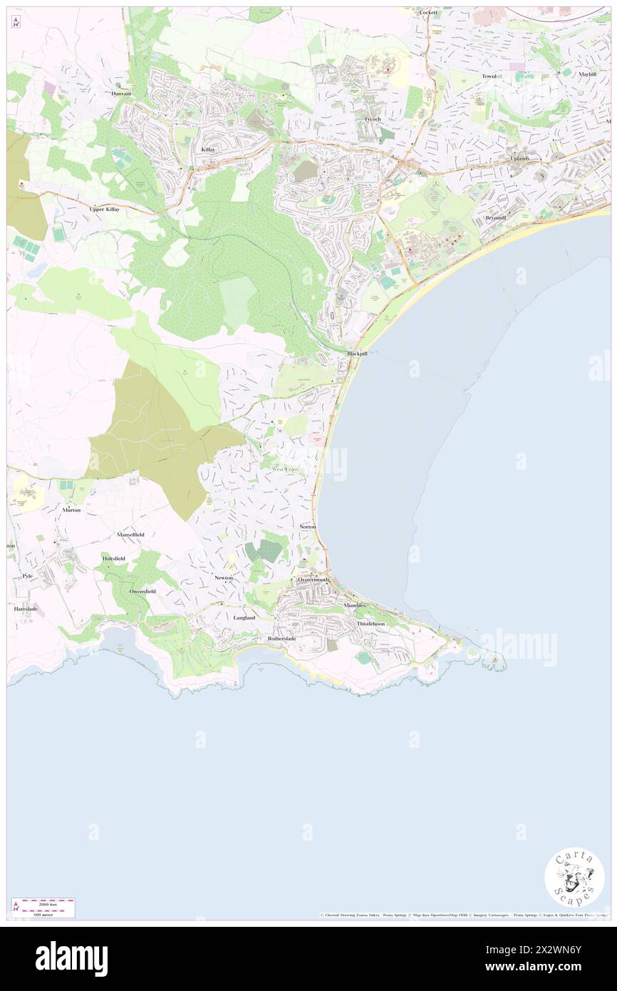 Mumbles map hi-res stock photography and images - Alamy