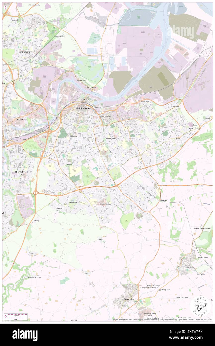 Middlesbrough, Middlesbrough, GB, United Kingdom, England, N 54 34' 34 ...
