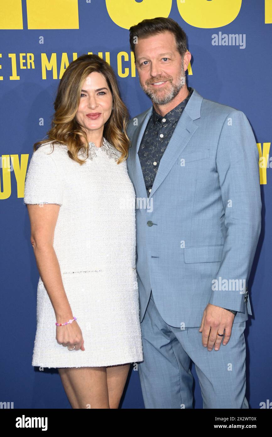 Paris, France. 23rd Apr, 2024. Kelly McCormick and David Leitch ...