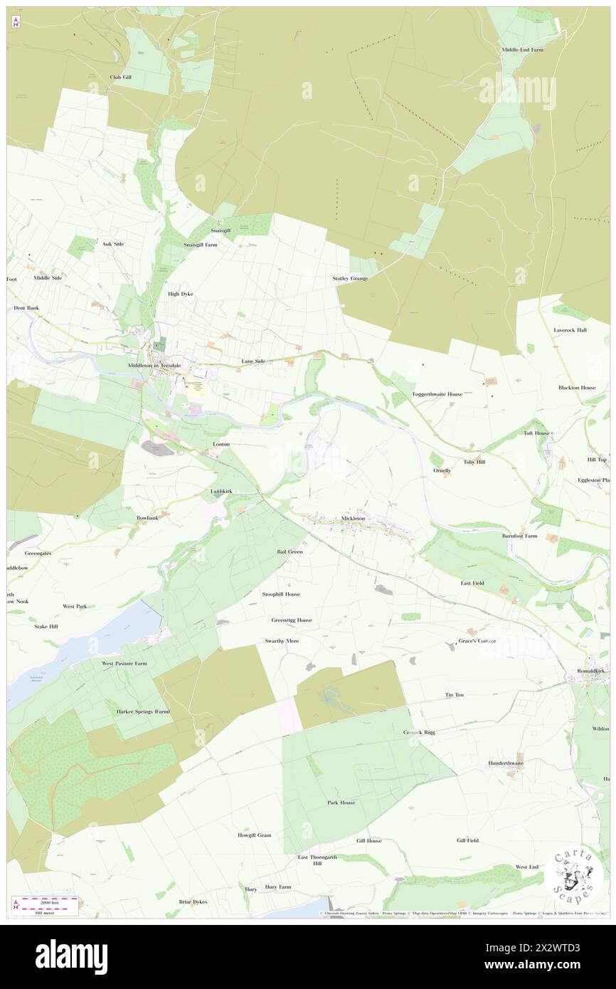 River Lune, North Yorkshire, GB, United Kingdom, England, N 54 36' 52 ...