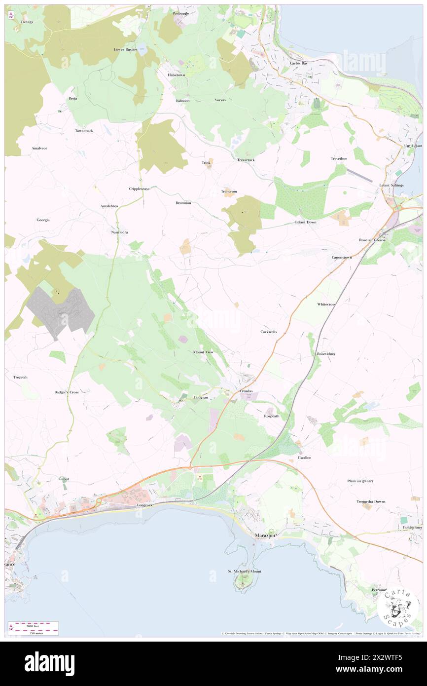 Ludgvan map hi-res stock photography and images - Alamy