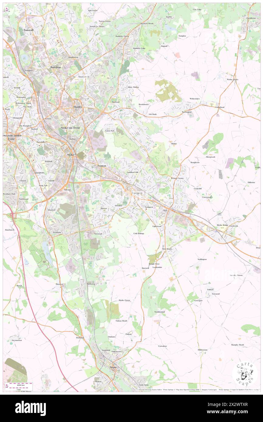 Longton, Stoke-on-Trent, GB, United Kingdom, England, N 52 58' 59'', S ...