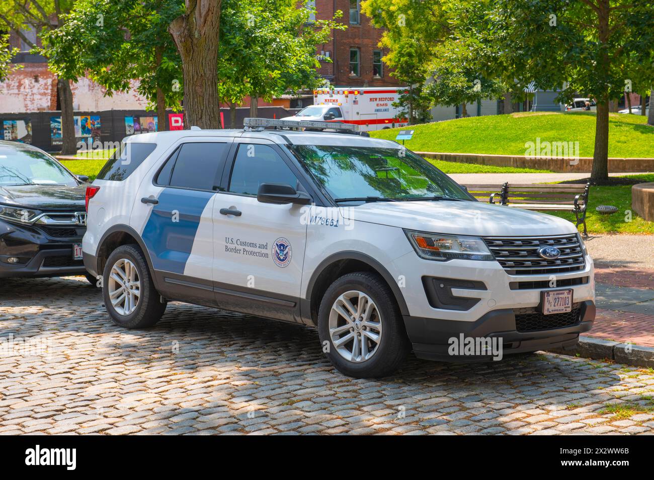 US Customs and Border Protection Ford Police Car in New Bedford Whaling ...