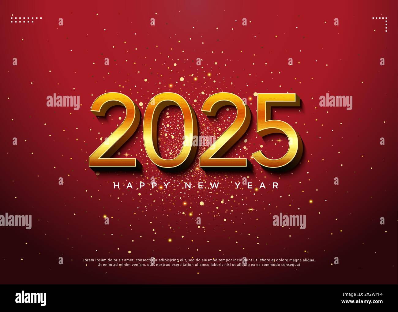 gold glitter decoration and transparent beautiful bubbles for 2025 new ...