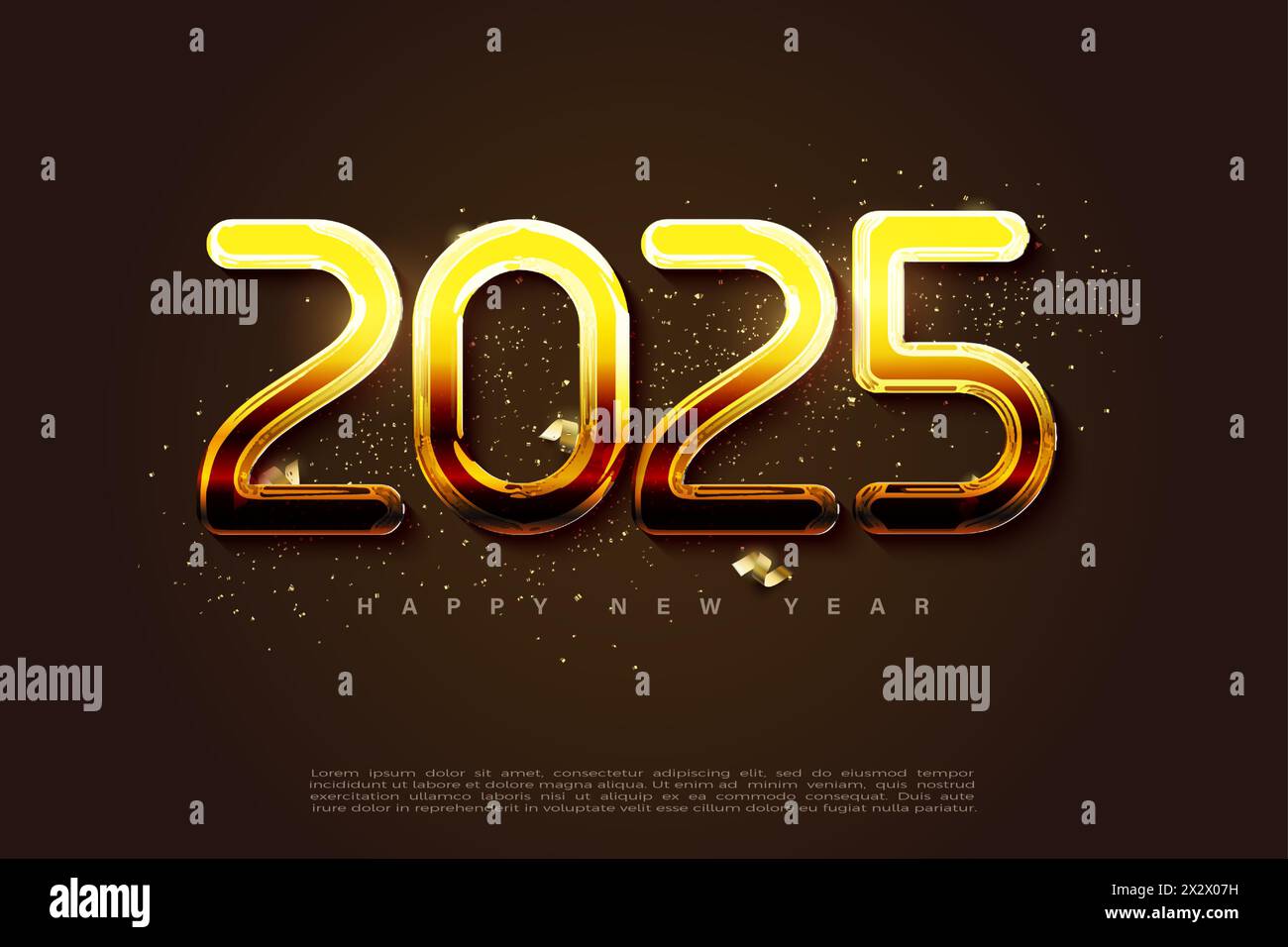 2025 gold Stock Vector Images - Alamy