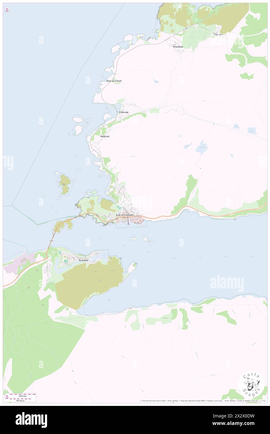 Map of kyle of lochalsh hi-res stock photography and images - Alamy