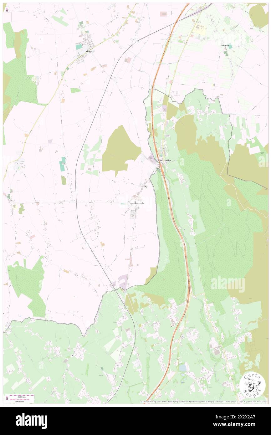 Map of newry Cut Out Stock Images & Pictures - Alamy