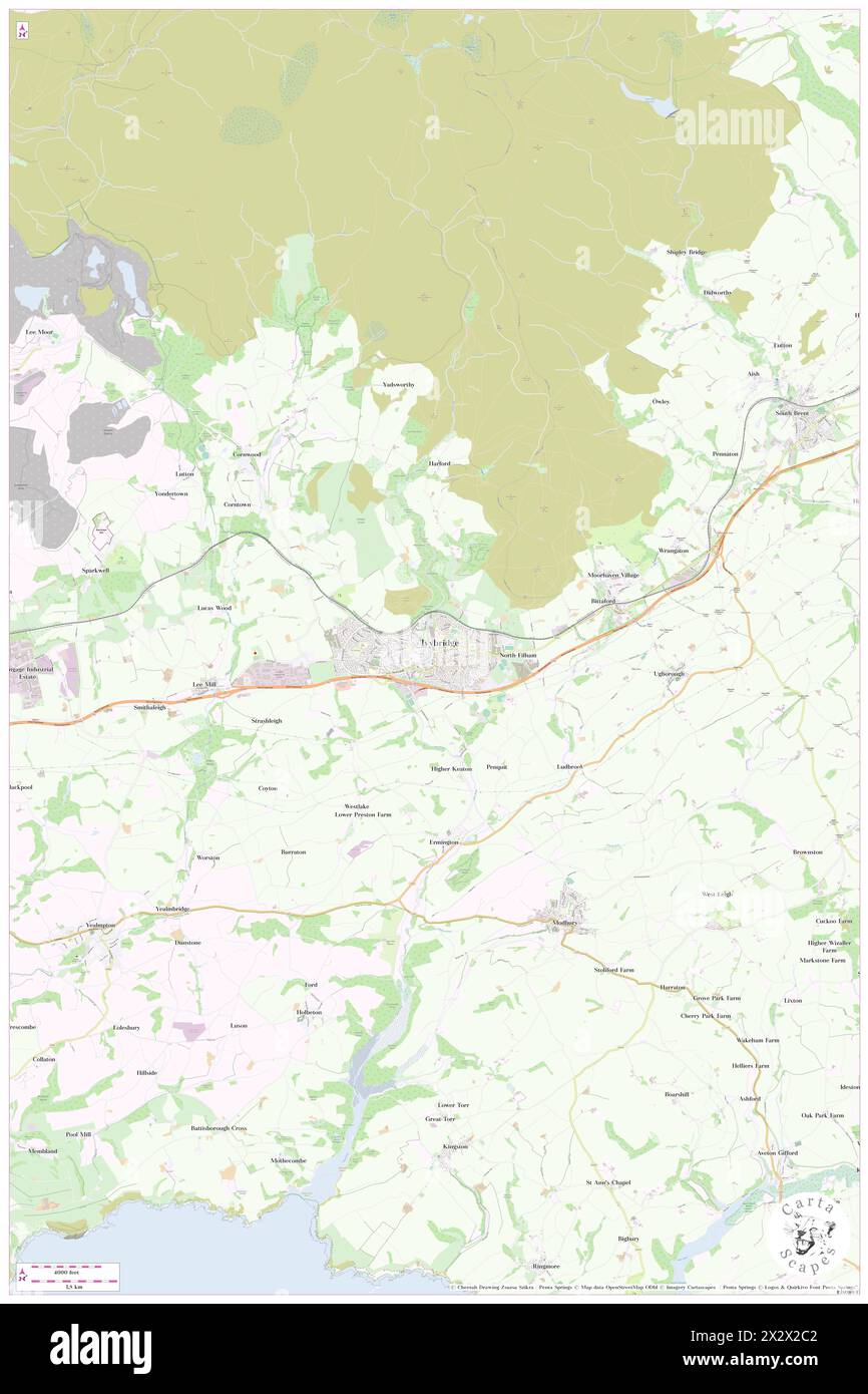 Map of ivybridge hi-res stock photography and images - Alamy