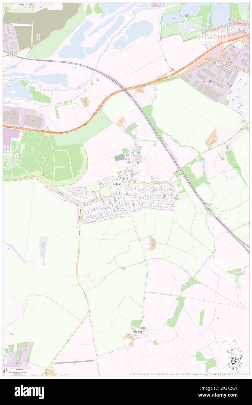 Map of irchester hi-res stock photography and images - Alamy
