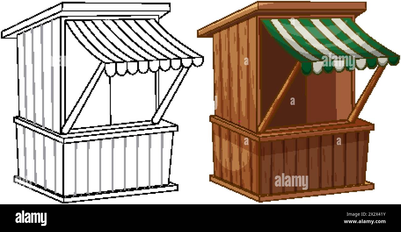 Stall stalls booth market stall Cut Out Stock Images & Pictures - Alamy