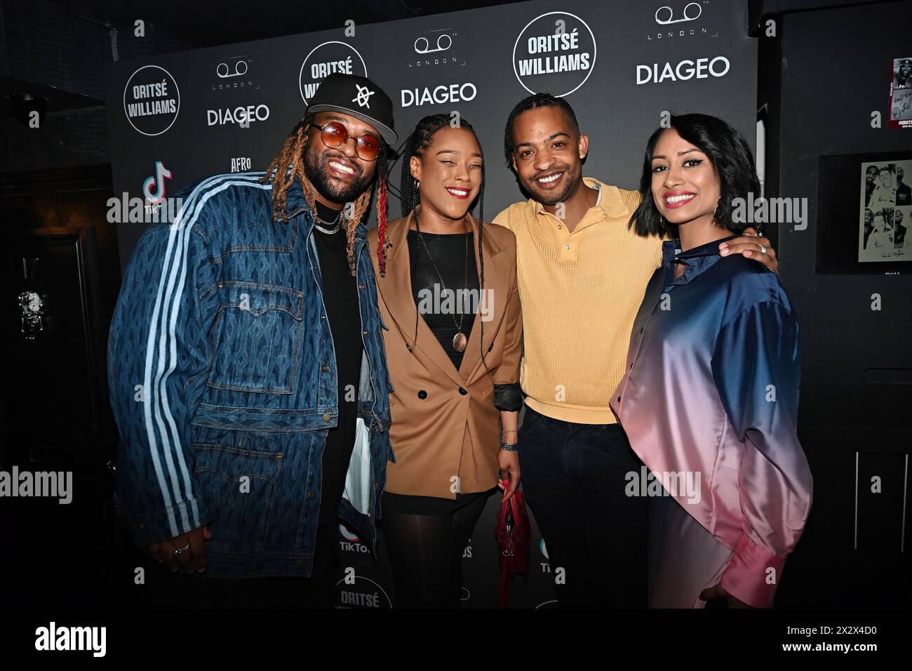 London, UK. 23rd Apr, 2024. Oritsé Williams, Kazz Kumar and guests ...
