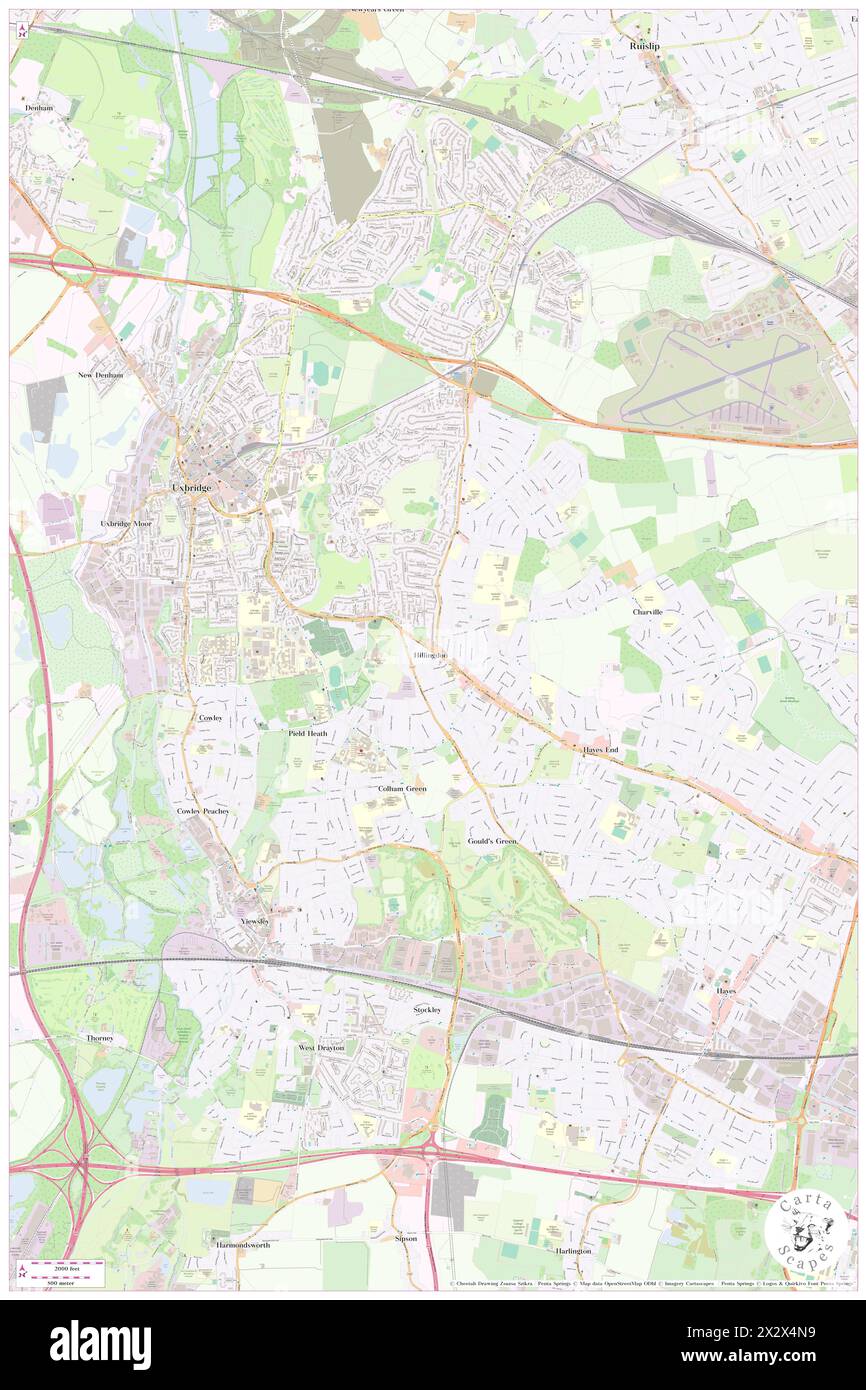 Hillingdon map hi-res stock photography and images - Alamy