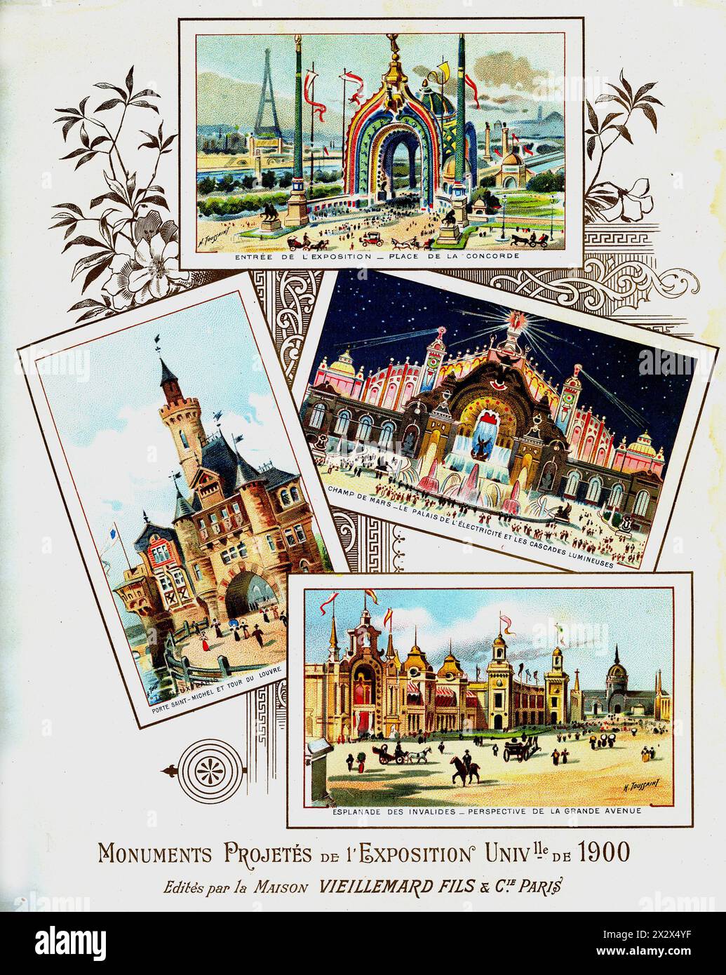 Illustration of various buildings at the Universal Exposition (World ...