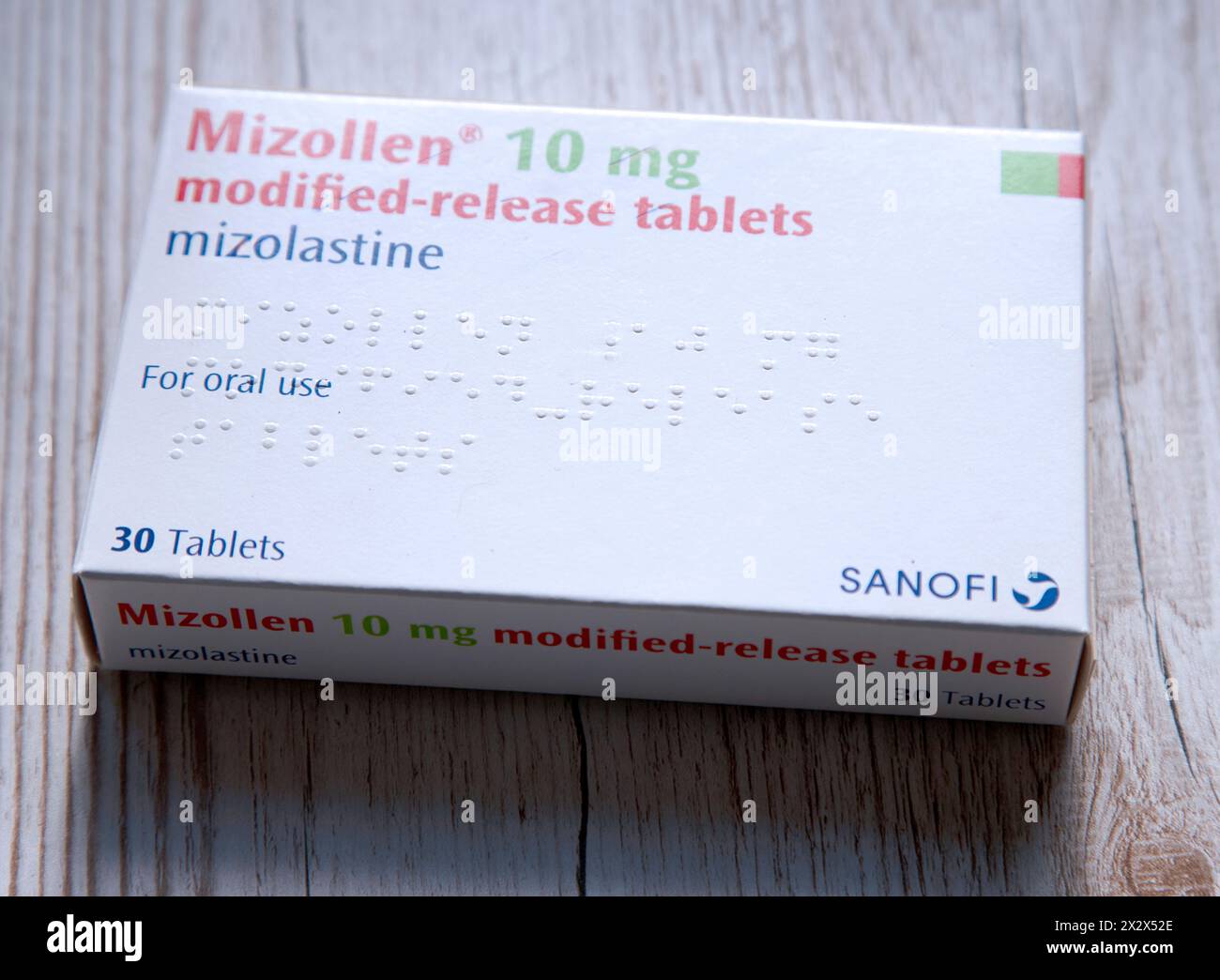 Mizolastine antihistamine tablets. These tablets reduce the symptoms of ...