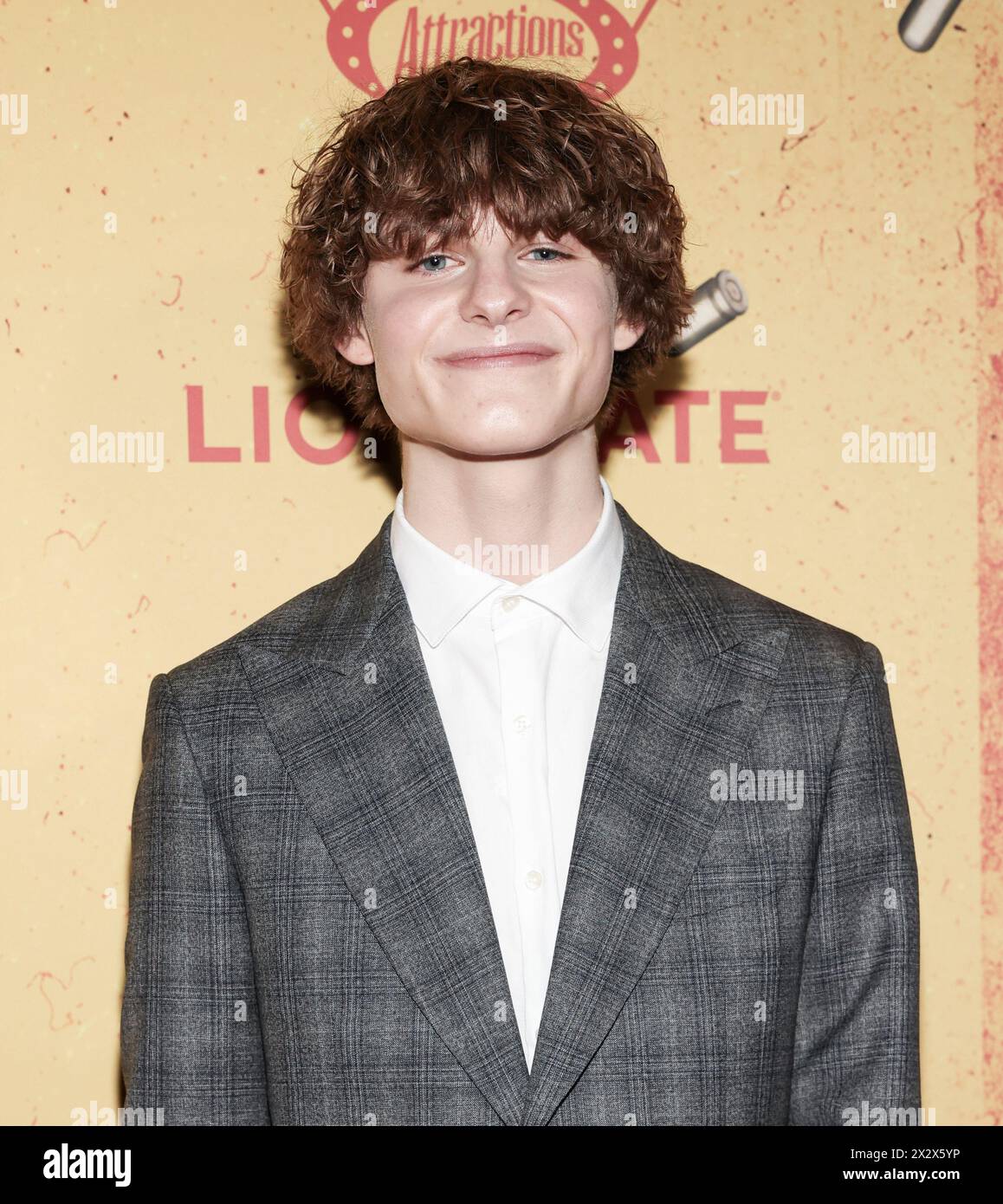 Cameron Crovetti attends the premiere of "Boy Kills World" at the SVA ...
