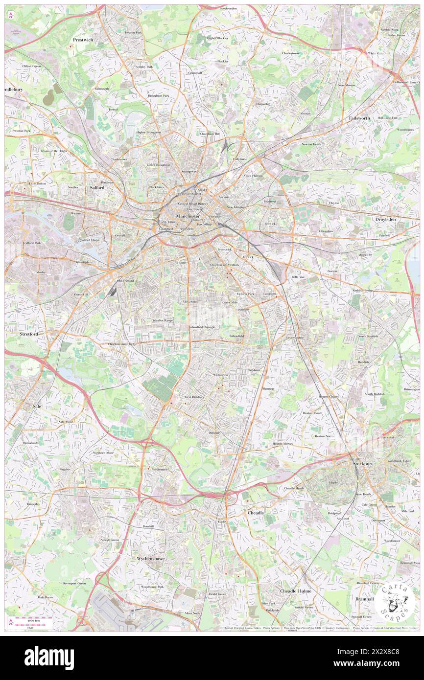 Greater Manchester, GB, United Kingdom, England, N 53 27' 0'', S 2 13 ...