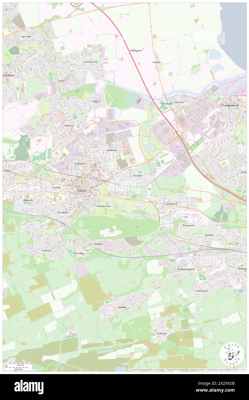 Falkirk map hi-res stock photography and images - Alamy