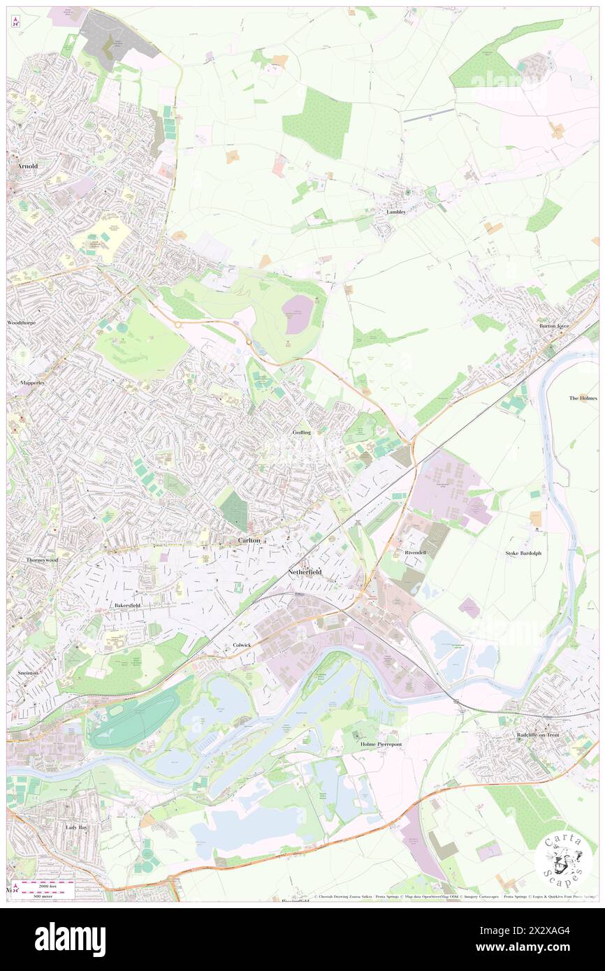 Gedling, Nottinghamshire, GB, United Kingdom, England, N 52 58' 32'', S ...
