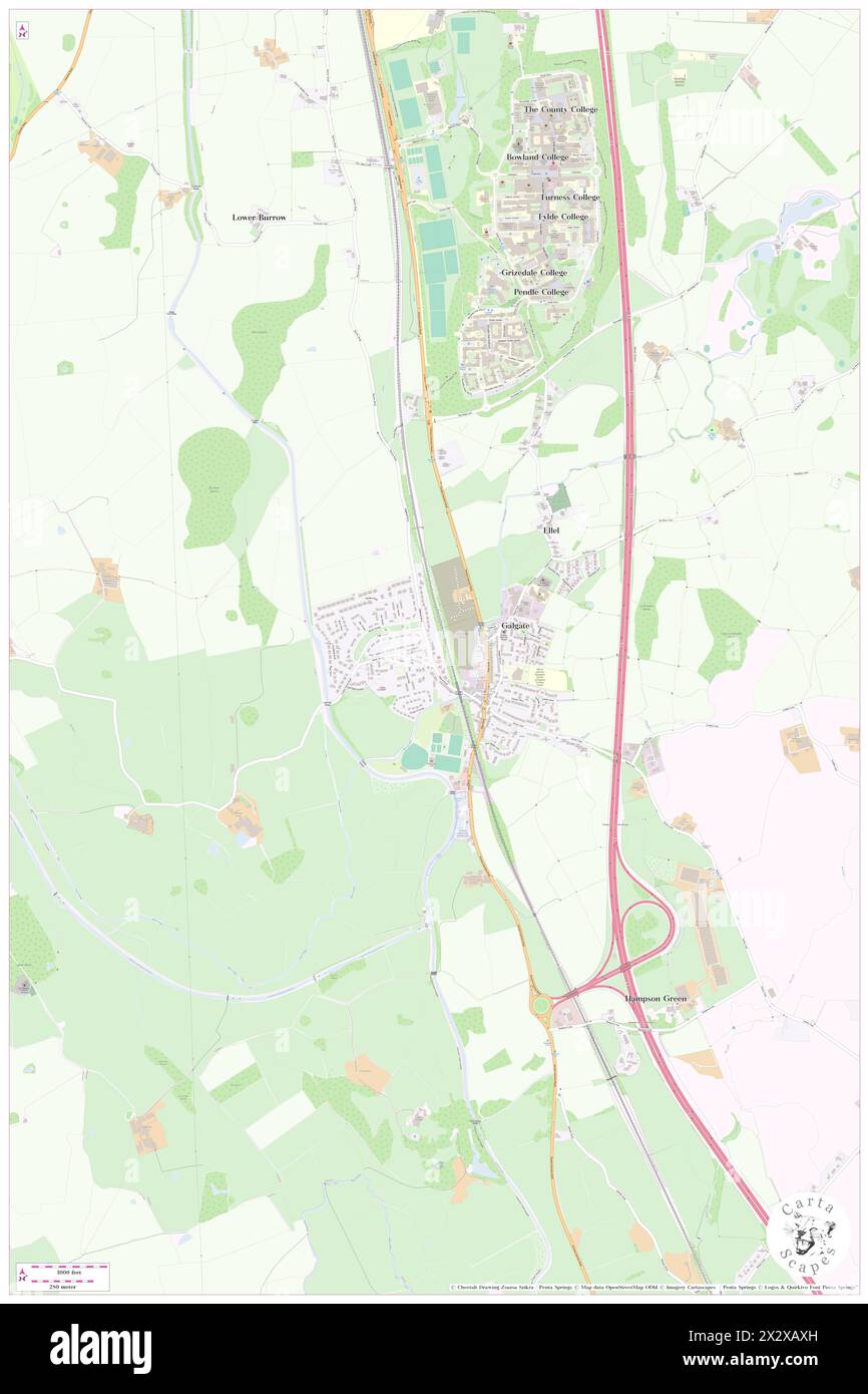 Galgate map hi-res stock photography and images - Alamy