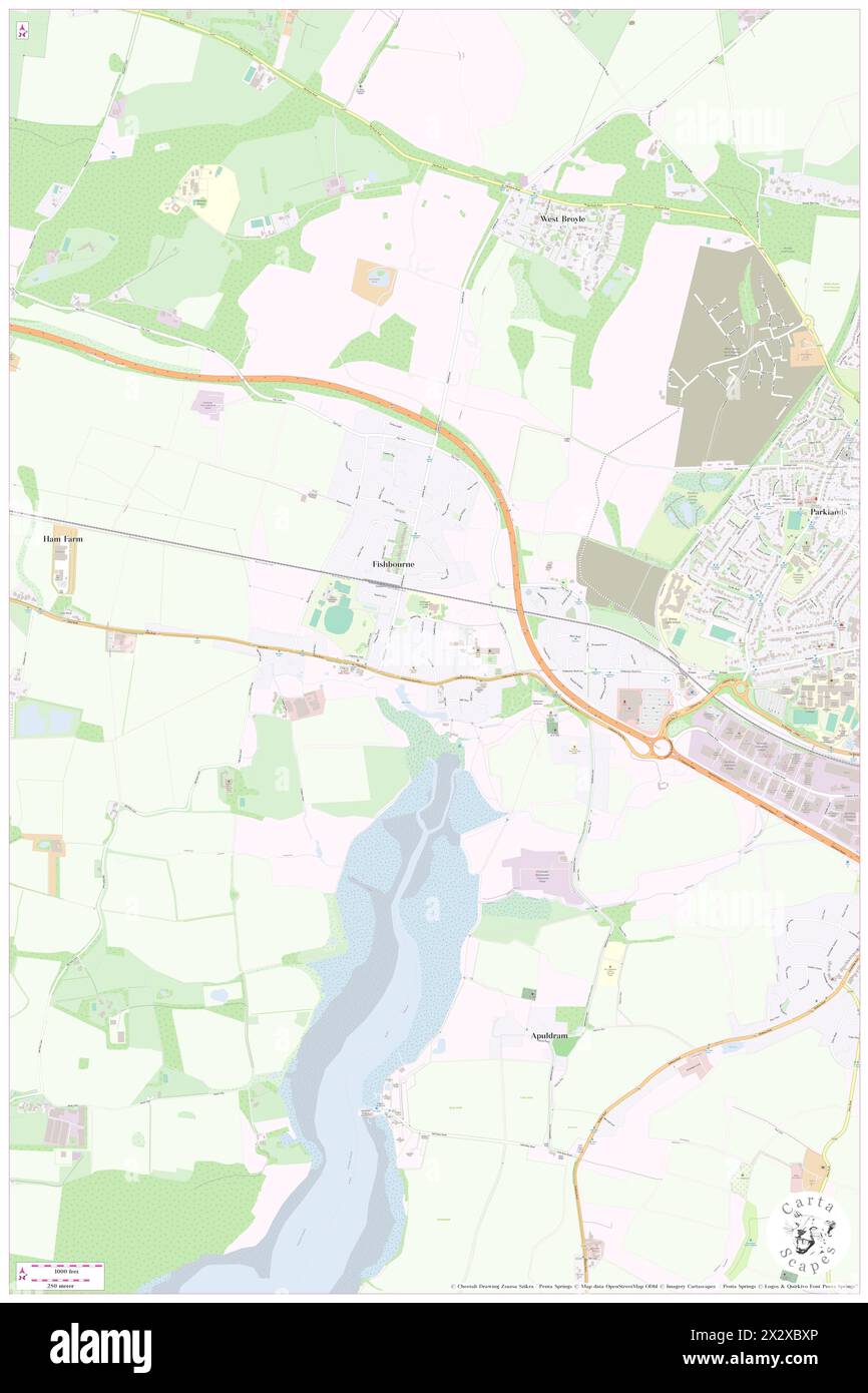 Fishbourne map hi-res stock photography and images - Alamy
