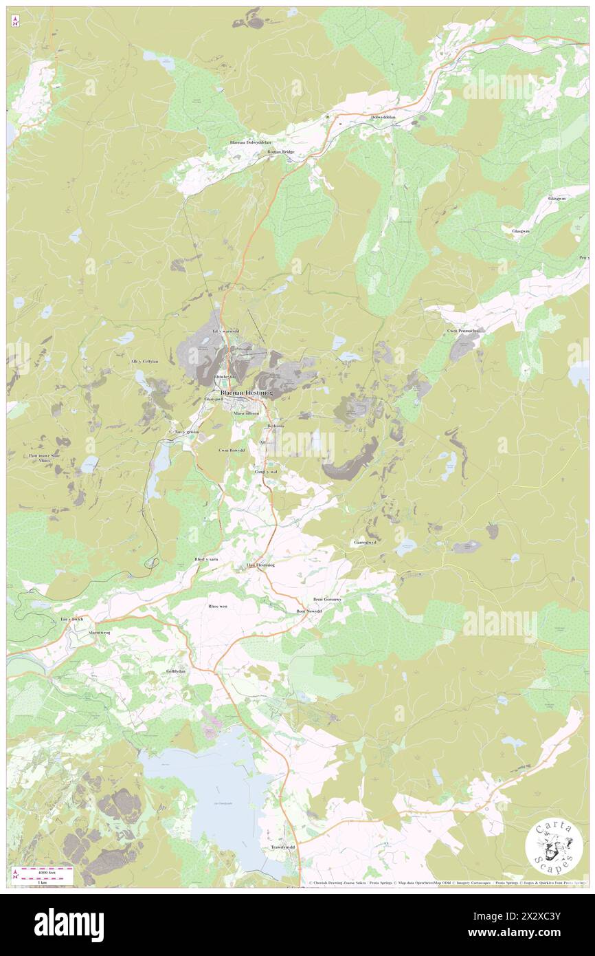 Ffestiniog, Gwynedd, GB, United Kingdom, Wales, N 52 57' 35'', S 3 55 ...